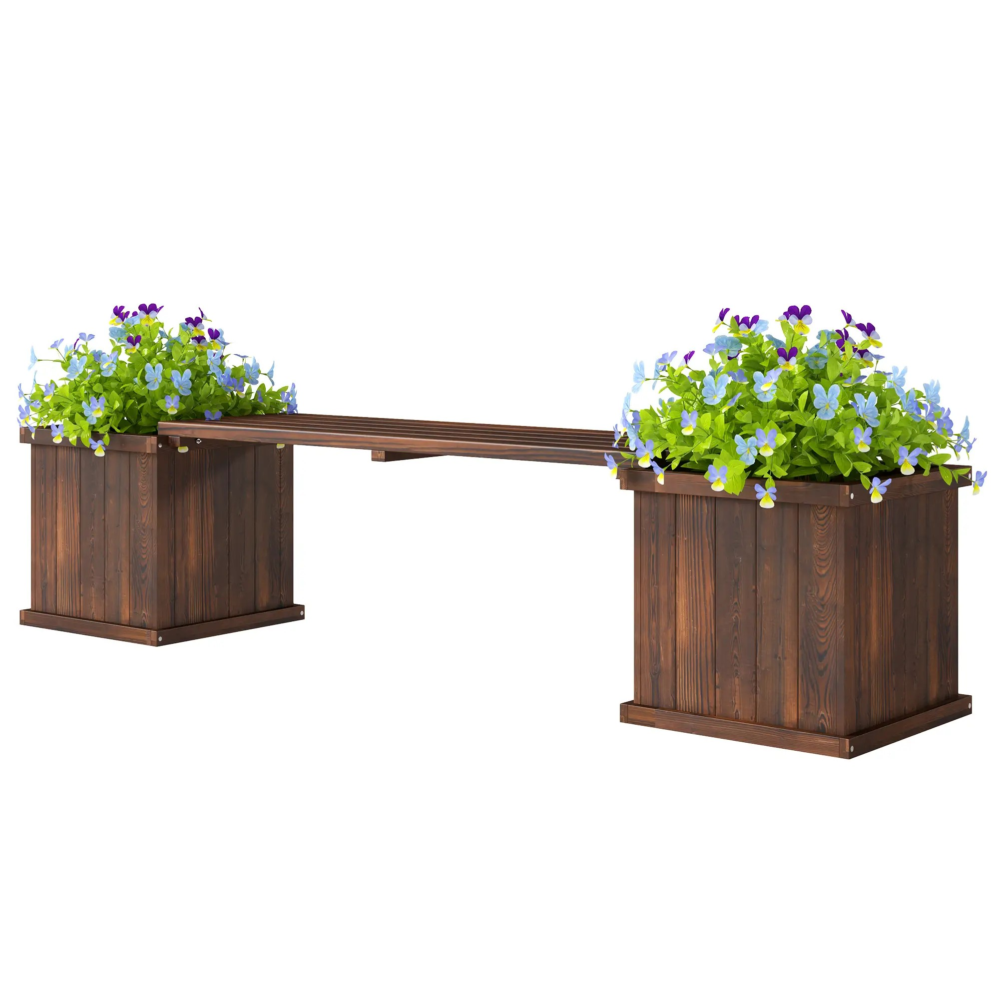 Garden Planter with Raised Garden Bed Bench | Buddy Co. Family Gardening